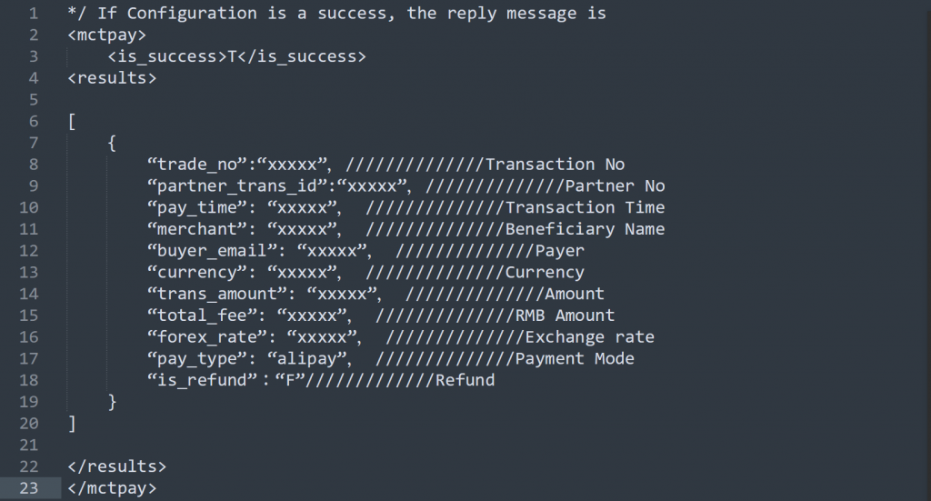 Payment API – MCTPay